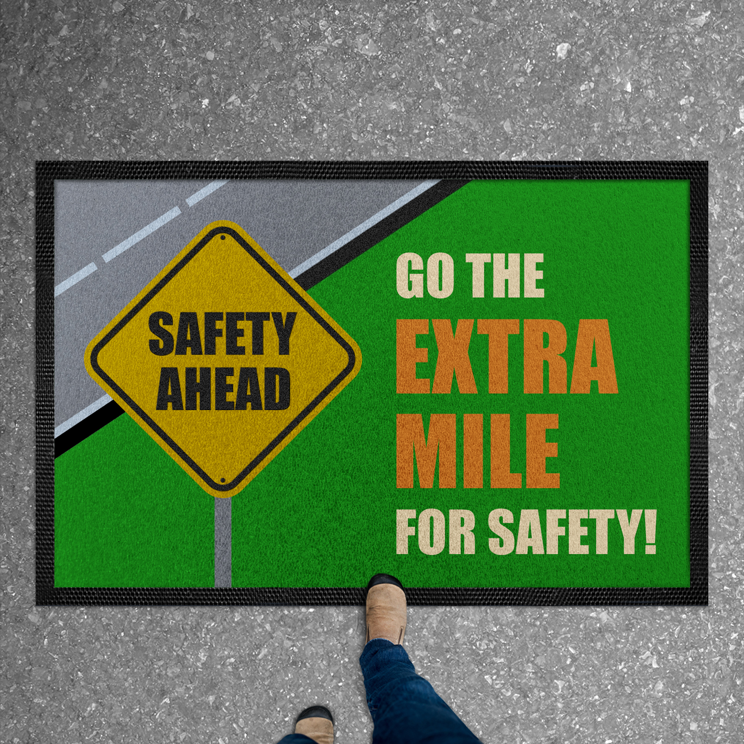 Keep Aisles Clear - Safety Message Mat Signs