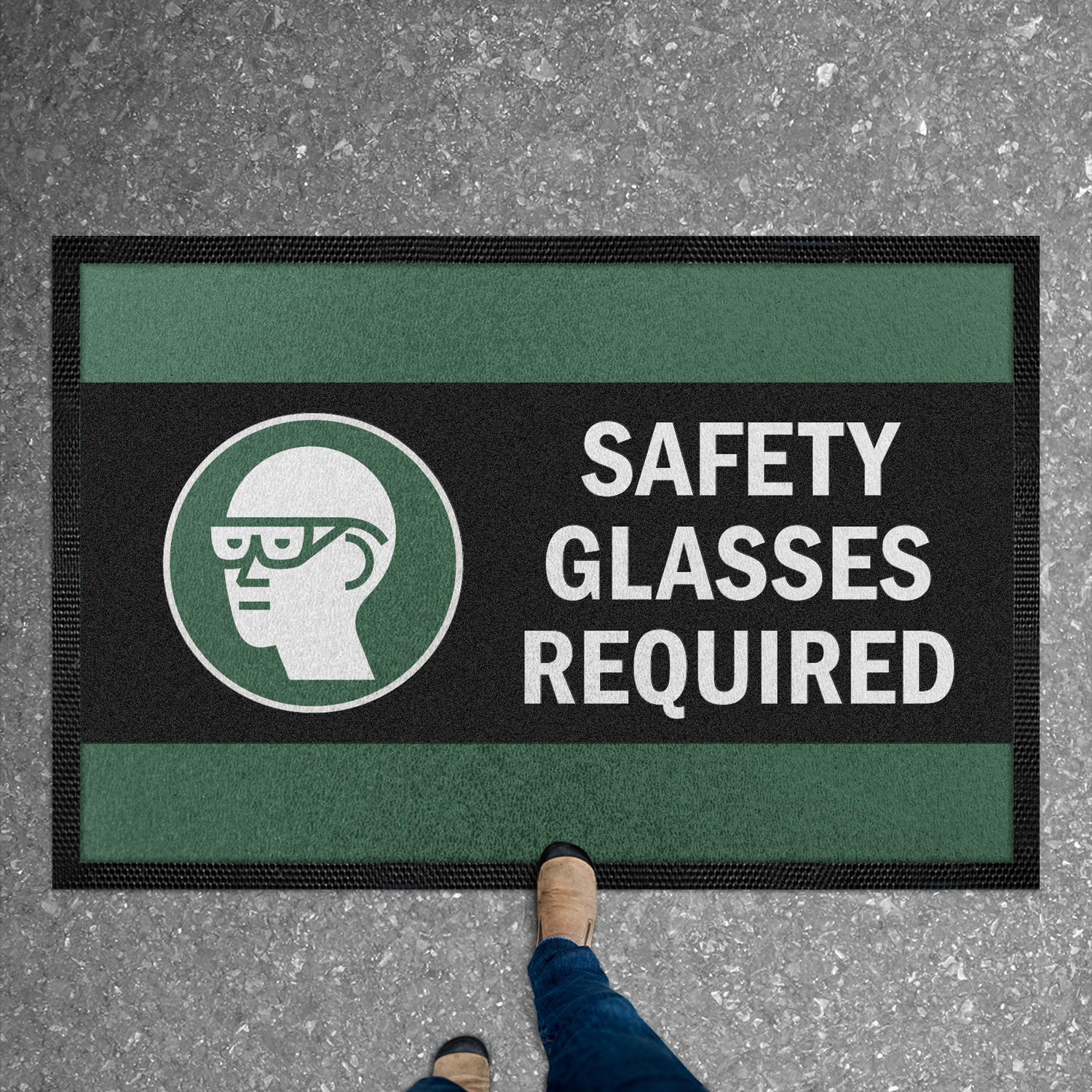 Keep Aisles Clear - Safety Message Mat Signs