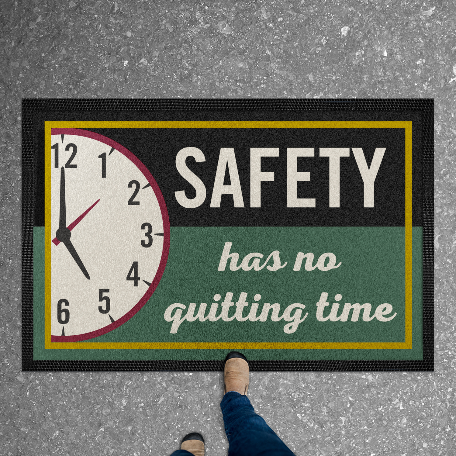 Keep Aisles Clear - Safety Message Mat Signs