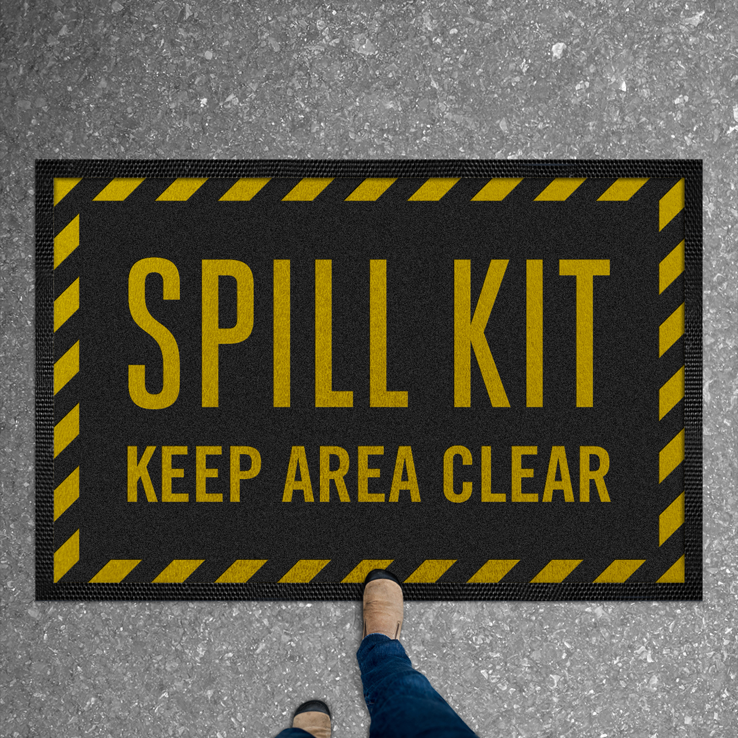 Keep Aisles Clear - Safety Message Mat Signs