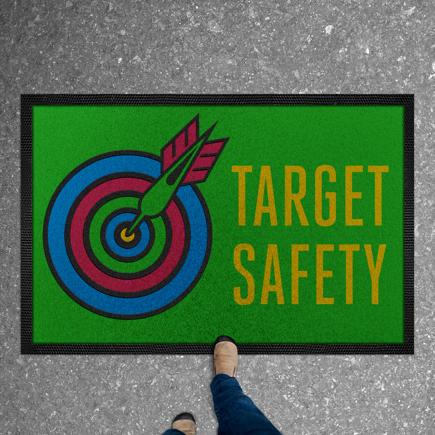 Keep Aisles Clear - Safety Message Mat Signs